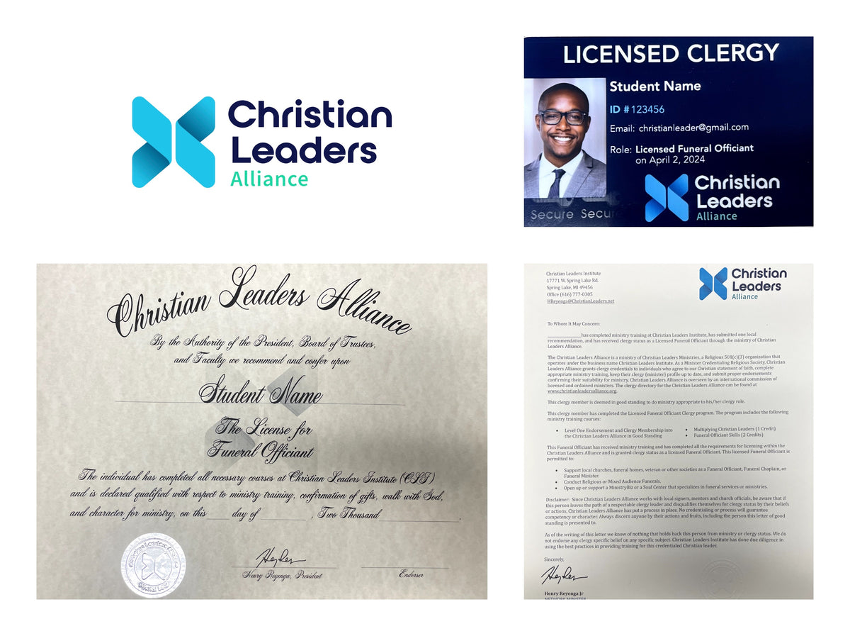 Funeral Officiant Kit (Tier 3) – Christian Leaders Ministries