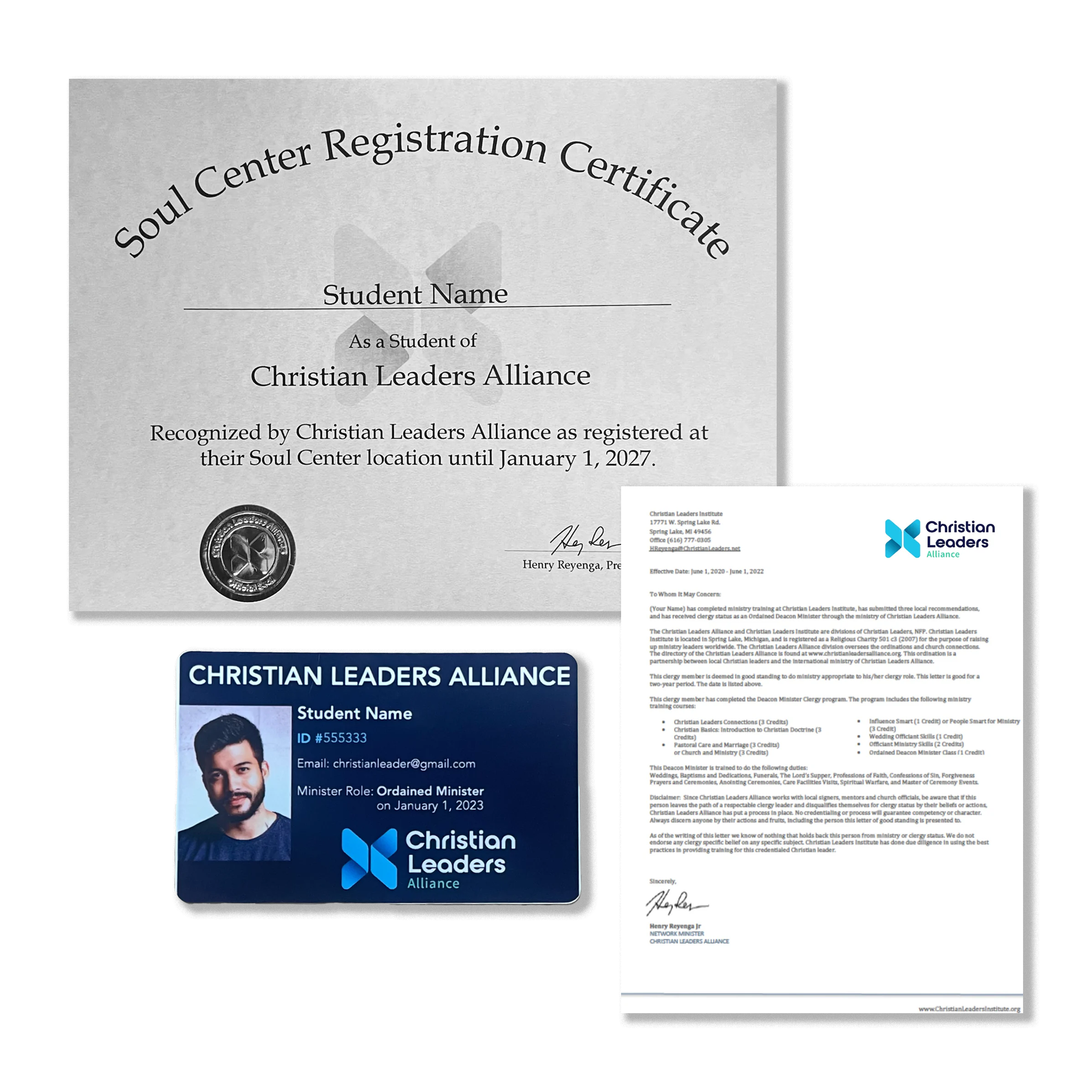 Soul Center Registration Credential Kit $125 – Christian Leaders Ministries