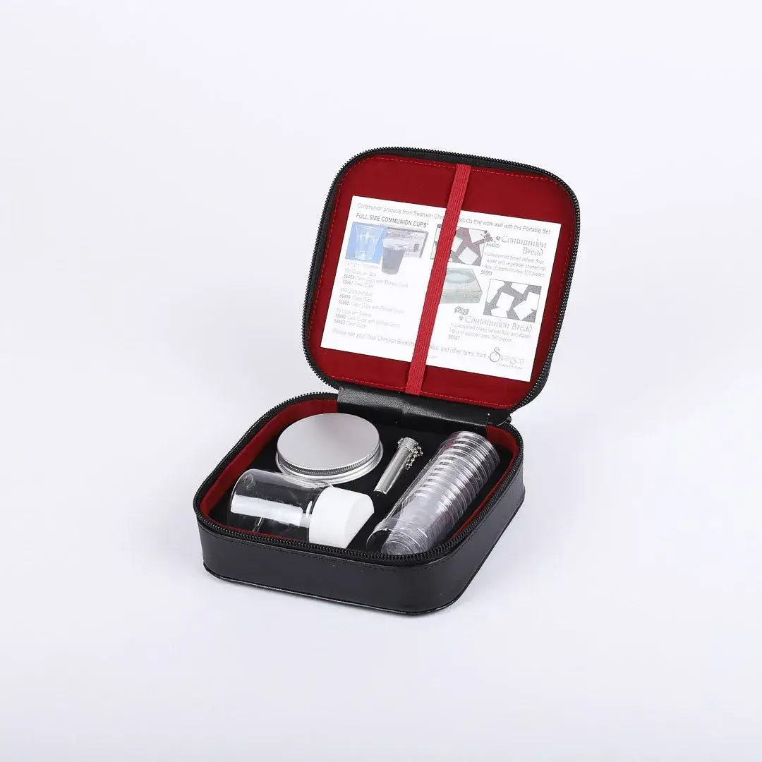 Portable Communion Set with Imitation Leather Case – Christian Leaders ...