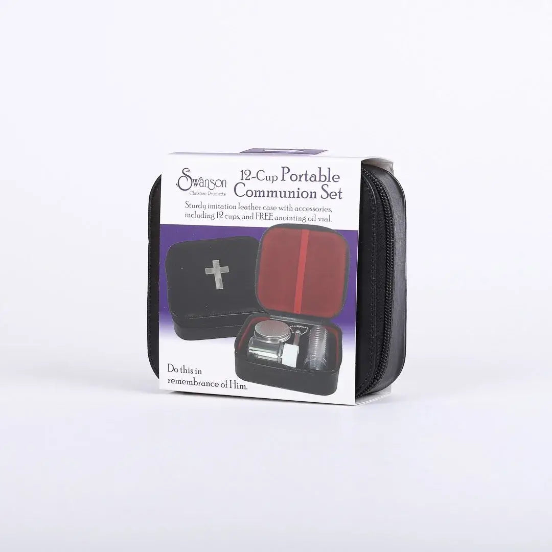 Portable Communion Set with Imitation Leather Case – Christian Leaders ...