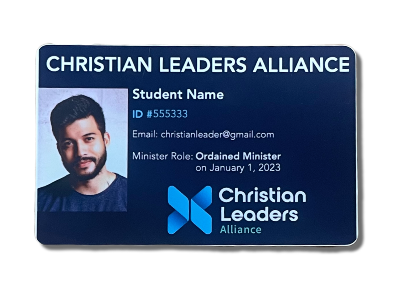 Official Ordination ID Card – Christian Leaders Ministries