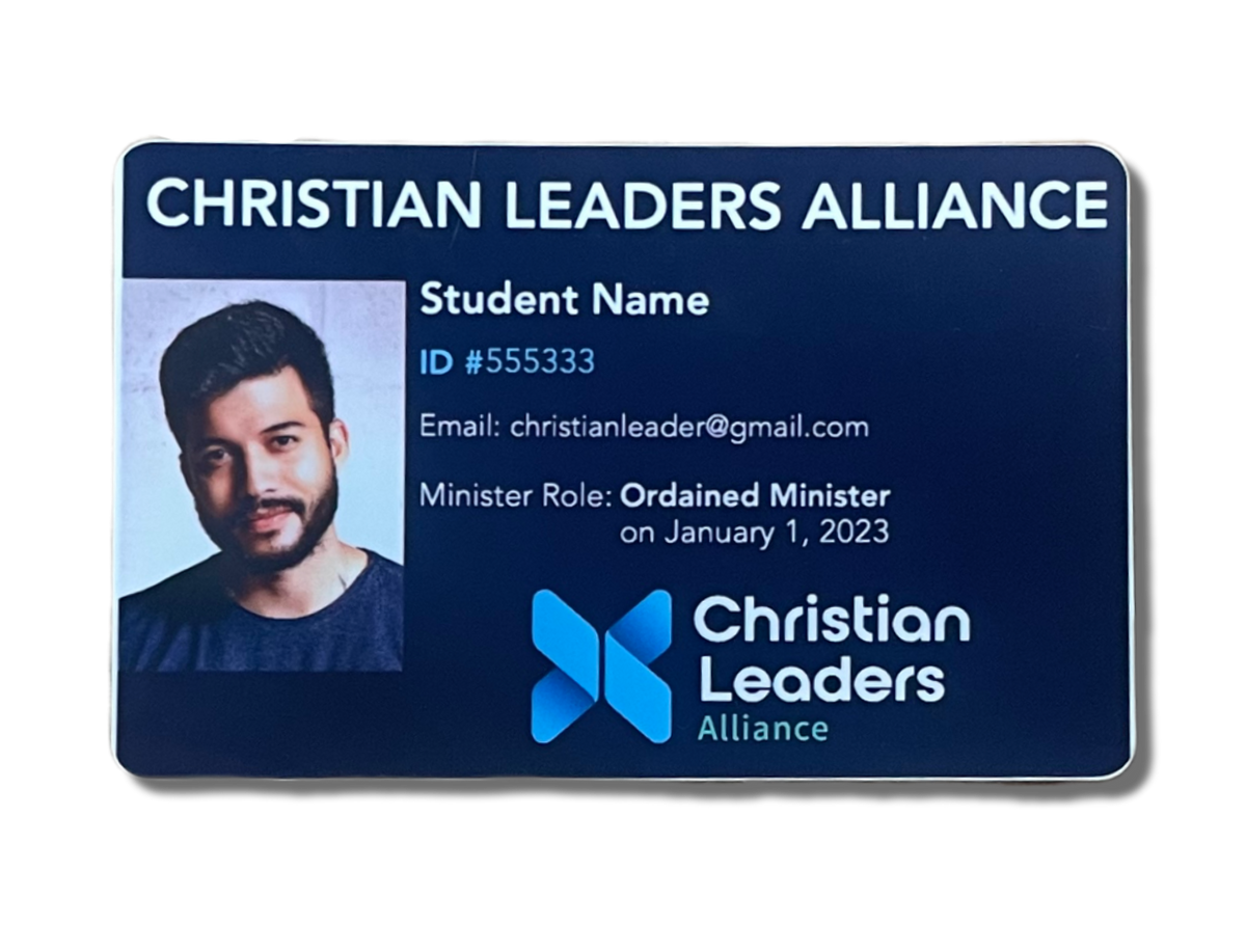 Official Ordination ID Card – Christian Leaders Ministries